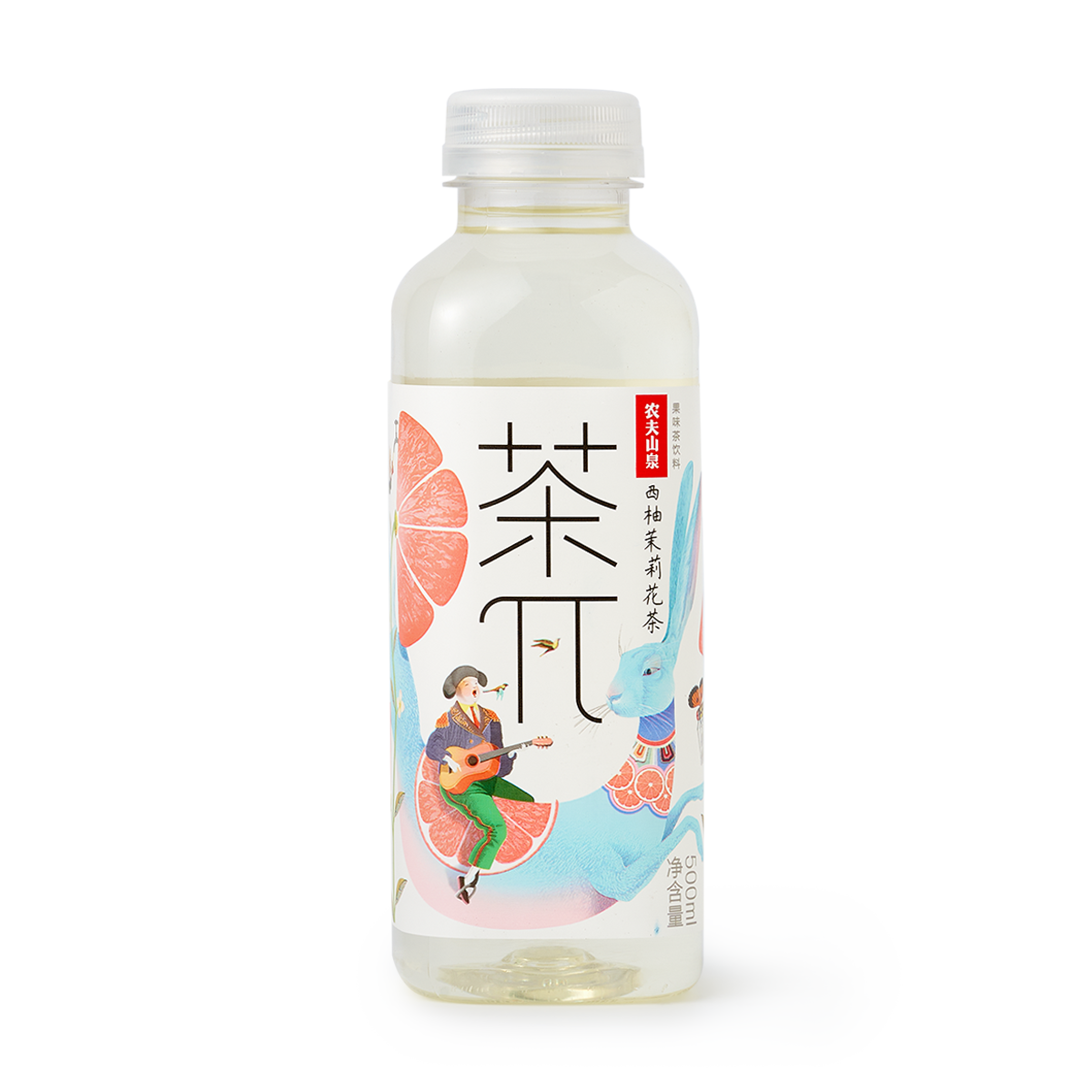 Чай Nongfu Spring "Жасмин-Грейпфрут", холодный, зеленый, 0,5 л