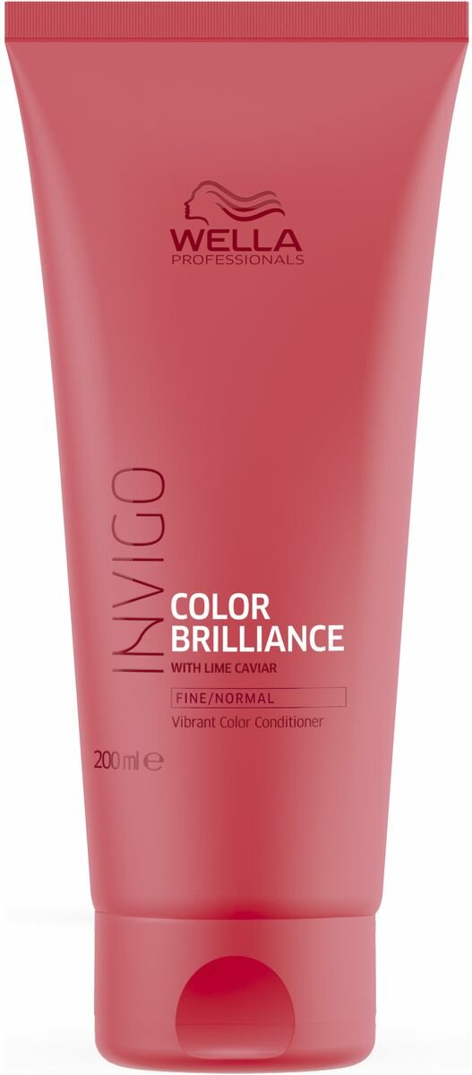 Wella Бальзам-уход для защиты цвета окрашенных нормальных и тонких волос Invigo Color Brilliance, 200 мл