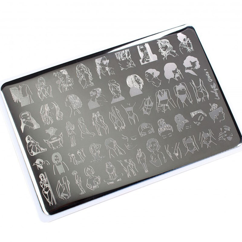 Пластина для стемпинга Lesly Girls 1, GRLS1