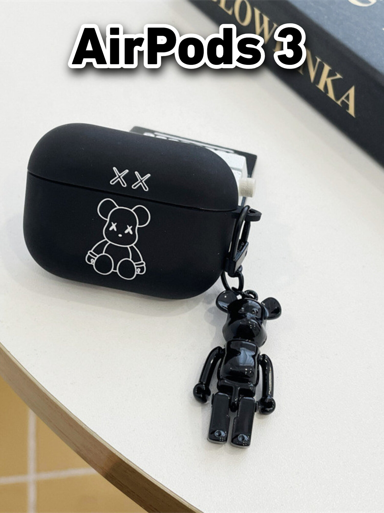 Чехол на наушники AirPods 3 с брелком