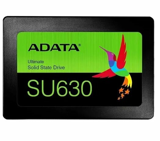 3840 ГБ 2.5" SATA накопитель A-DATA Ultimate SU630 (ASU630SS-3T84Q-R) - SATA, чтение - 520 Мбайт/сек, запись - 450 Мбайт/сек, 3D NAND, 4 бит QLC