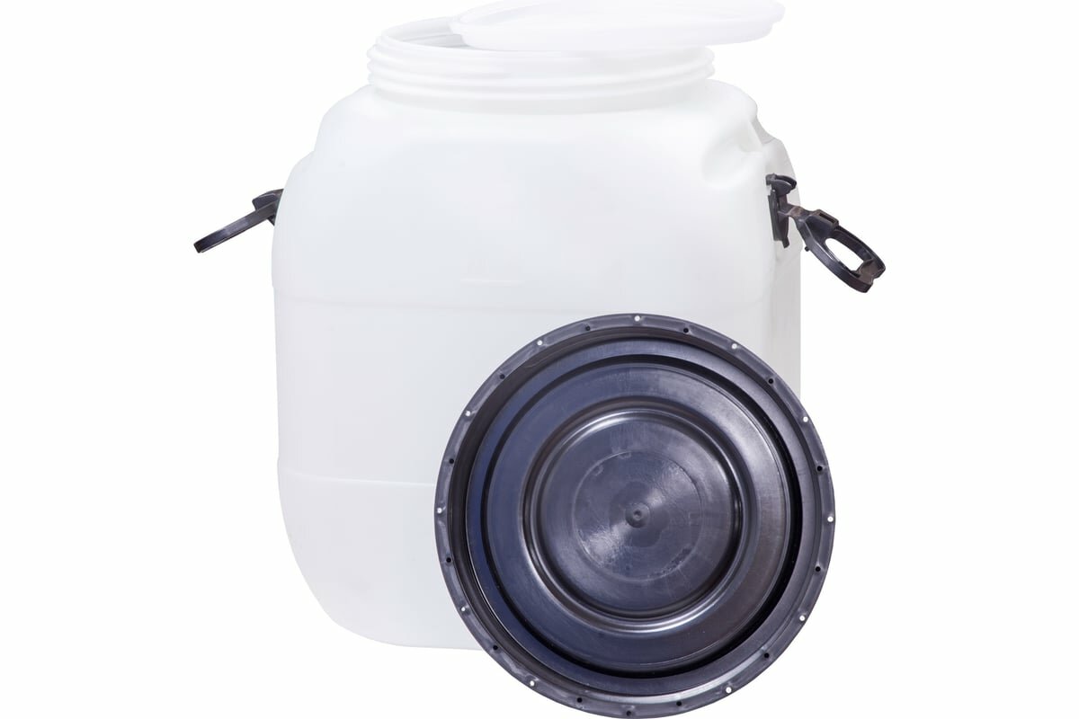 Тара. ру Бочка-бидон п/э 50л квадратный белый 17786