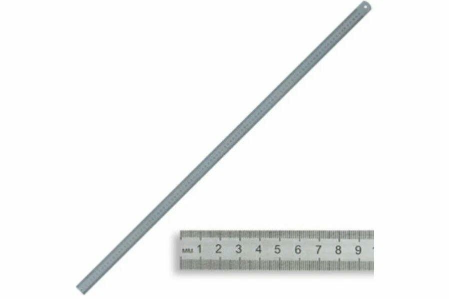 Линейка Пчелка Серебристая металлическая, 100 см (ЛС-ПР-100)