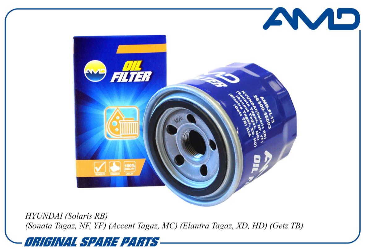 Фильтр масляный HYUNDAI Solaris RB Sonata Tagaz, NF, YF Accent Tagaz, MC Elantra