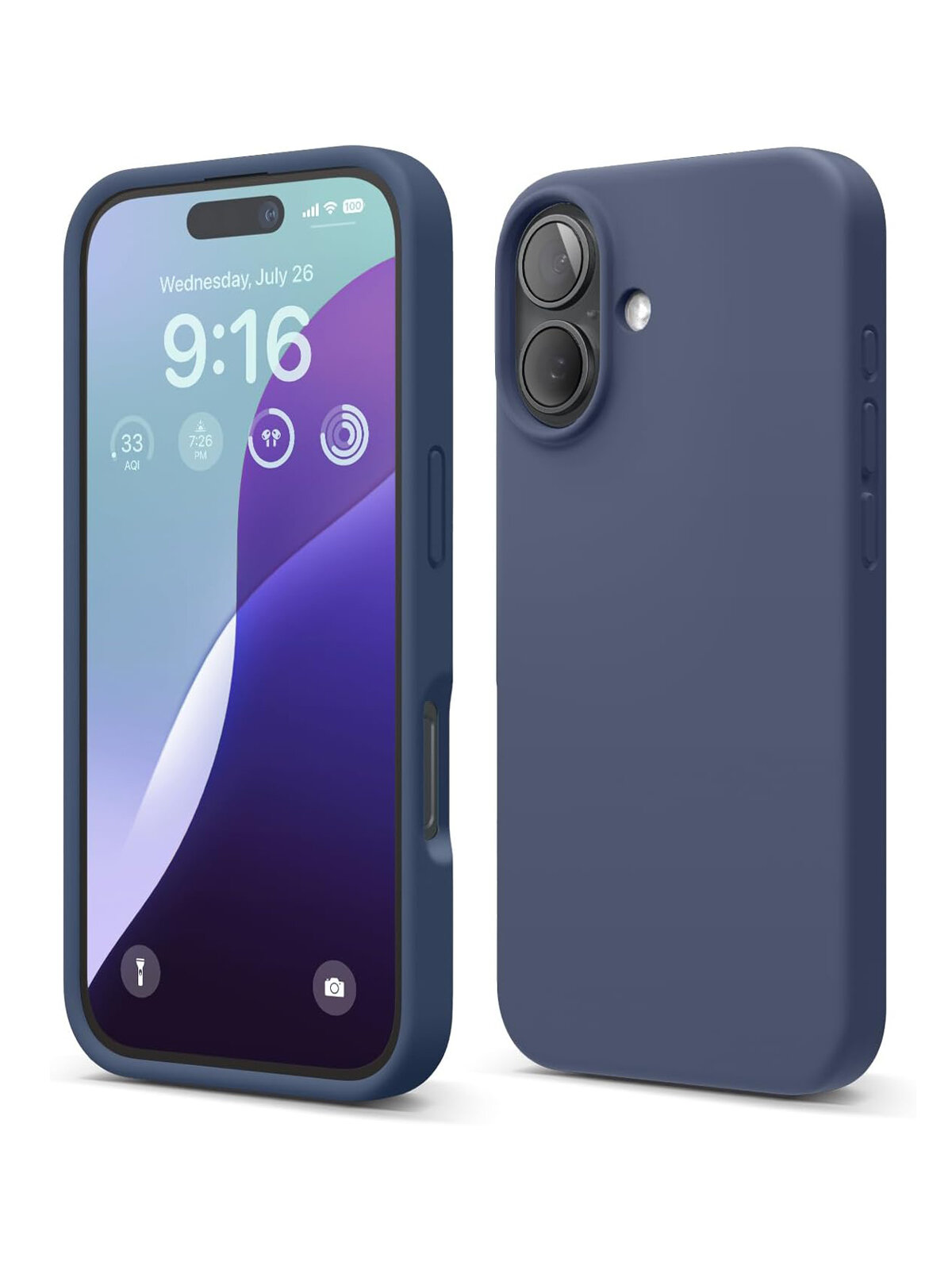 Elago для iPhone 16 чехол Soft silicone (Liquid) Jean Indigo