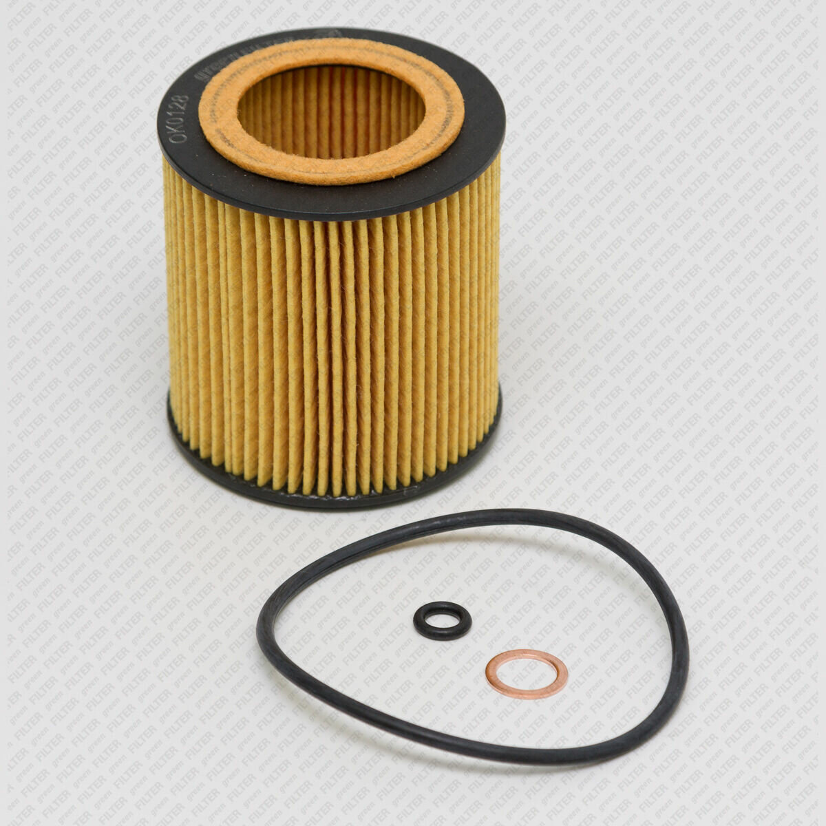 Фильтр Масляный Bmw E81, E87, E90, E91, E92, E93, E60, E61, E63, E65, E66, E83, E70, 04=>(Green Filter Ok0128)