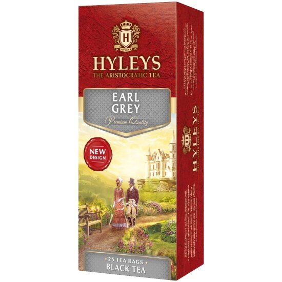 Чай черный Hyleys ароматизированный Хэйлис () "Эрл Грей" 25 пакетиков
