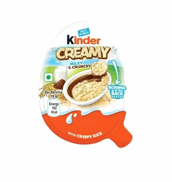 Kinder Creamy Milky and Crunchy 19г 3шт