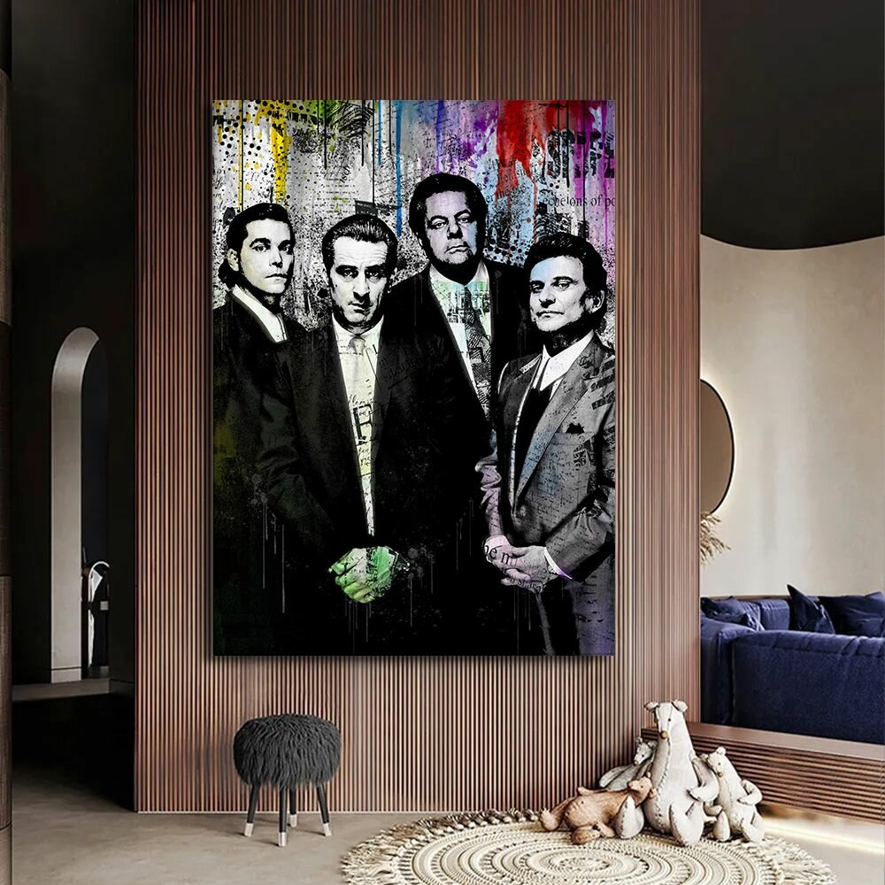 Картина "Славные парни", 20x30 см, на холсте, на подрамнике, крепление "крокодил"