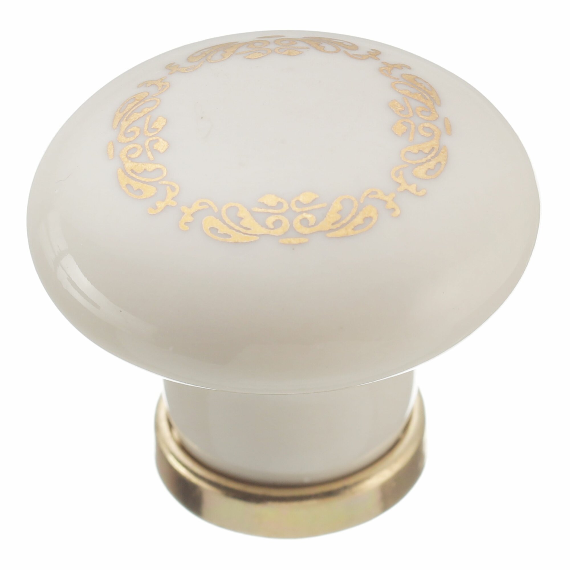 Ручка мебельная кнопка GIUSTI LINEA ROMANTIC P04.01.22.06 полированная латунь