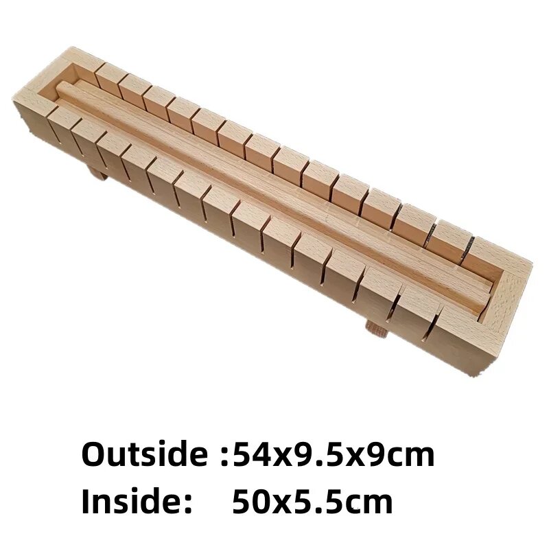 Бамбуковый деревянный прямоугольный пресс для суши, коробка для изготовления суши, сделай сам, формы для рисовых роликов, кухонные инструменты для приготовления суши, бамбуковый коврик bento Бежевый, AA
