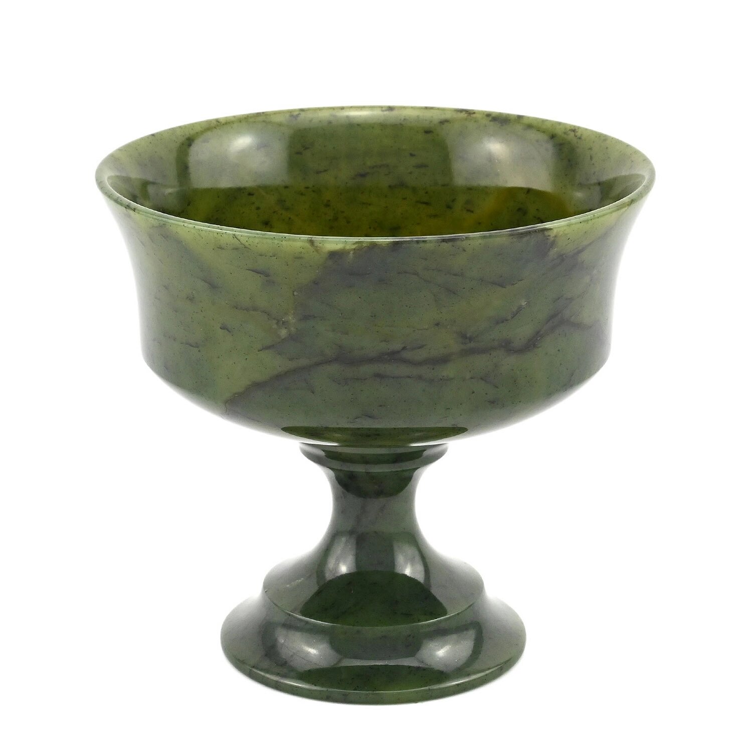 Конфетница из нефрита 120*120*110мм .