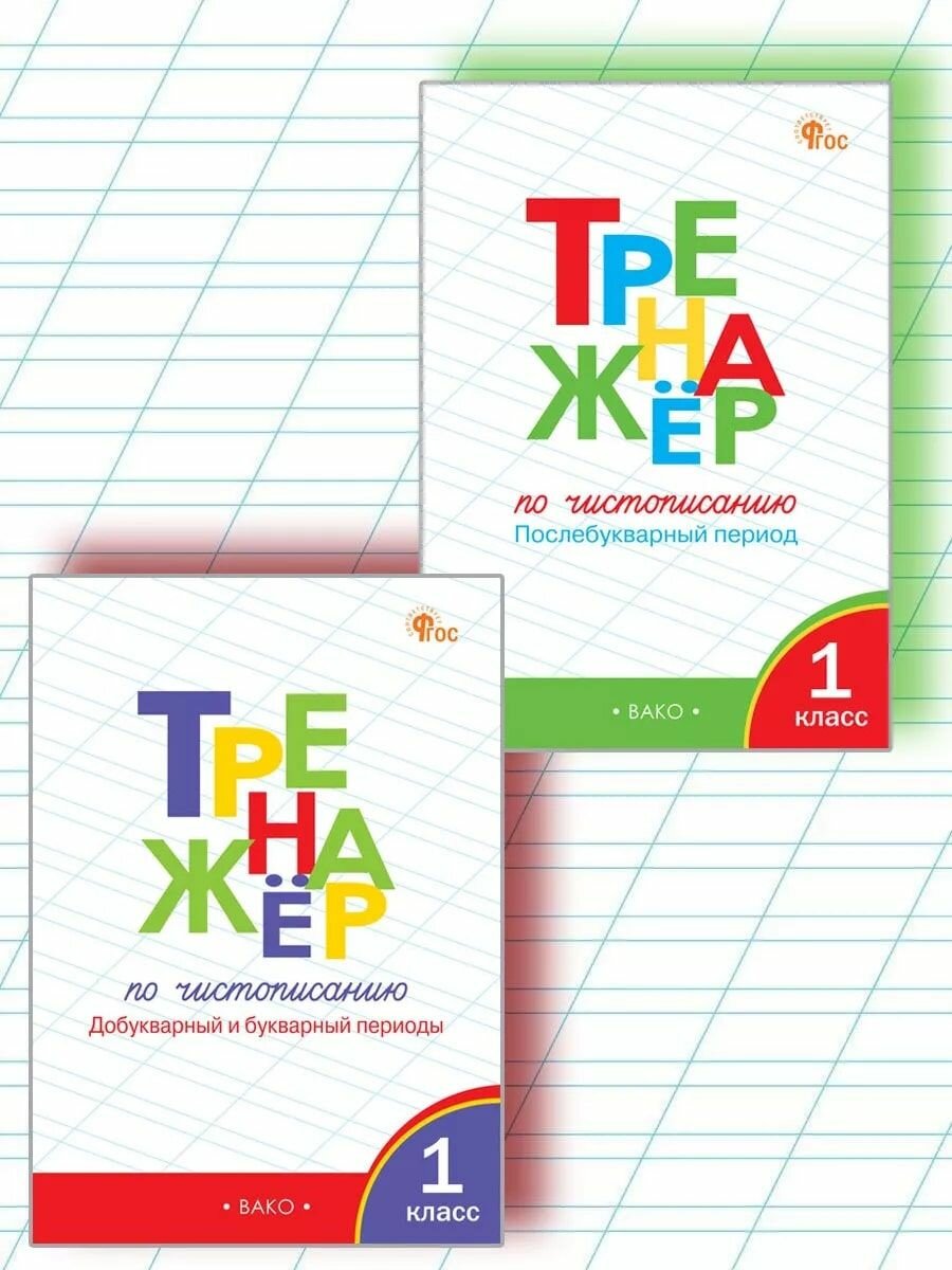 Тренажер по чистописанию. 1 класс. Комплект из 2 книг
