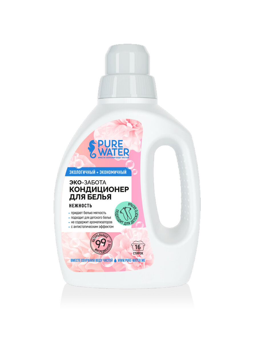 Кондиционер для белья "Нежность Pure Water", 1000мл