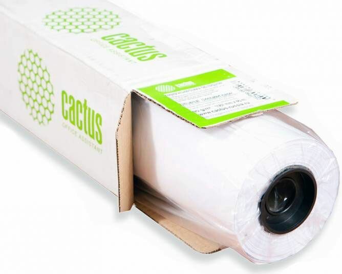 Бумага Cactus Eco CS-LFP80-1067457E 42"(A0+) 1067мм-45.7м/80г/м2/белый CIE155% для струйной печати втулка:50.8мм (2") (упак:1рул)