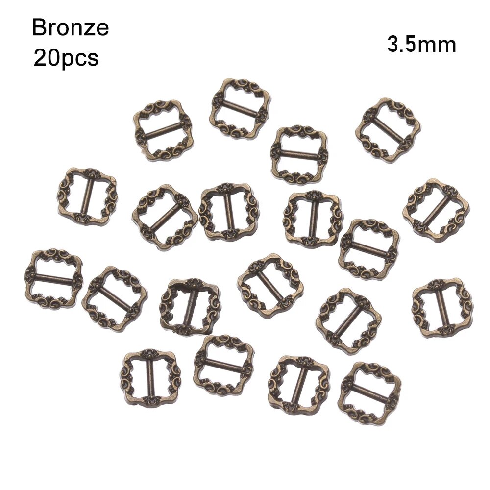 Металлические кнопки для кукол 20 шт. Коричневый, 3.5mm Bronze