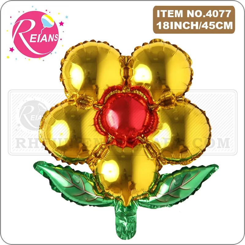 Воздушные шары из фольги в форме пятилепестков 4077