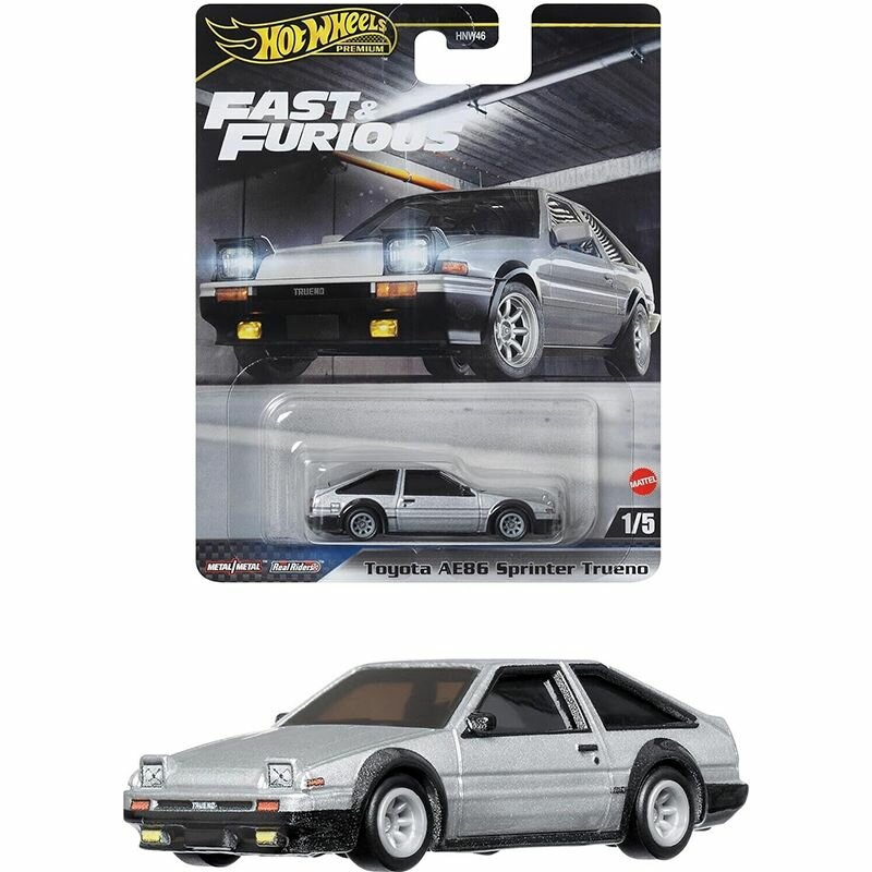 Машинка коллекционная Mattel Hot Wheels 2024 HNW46 Fast & Furious TOYOTA AE86 SPRINTER TRUENO