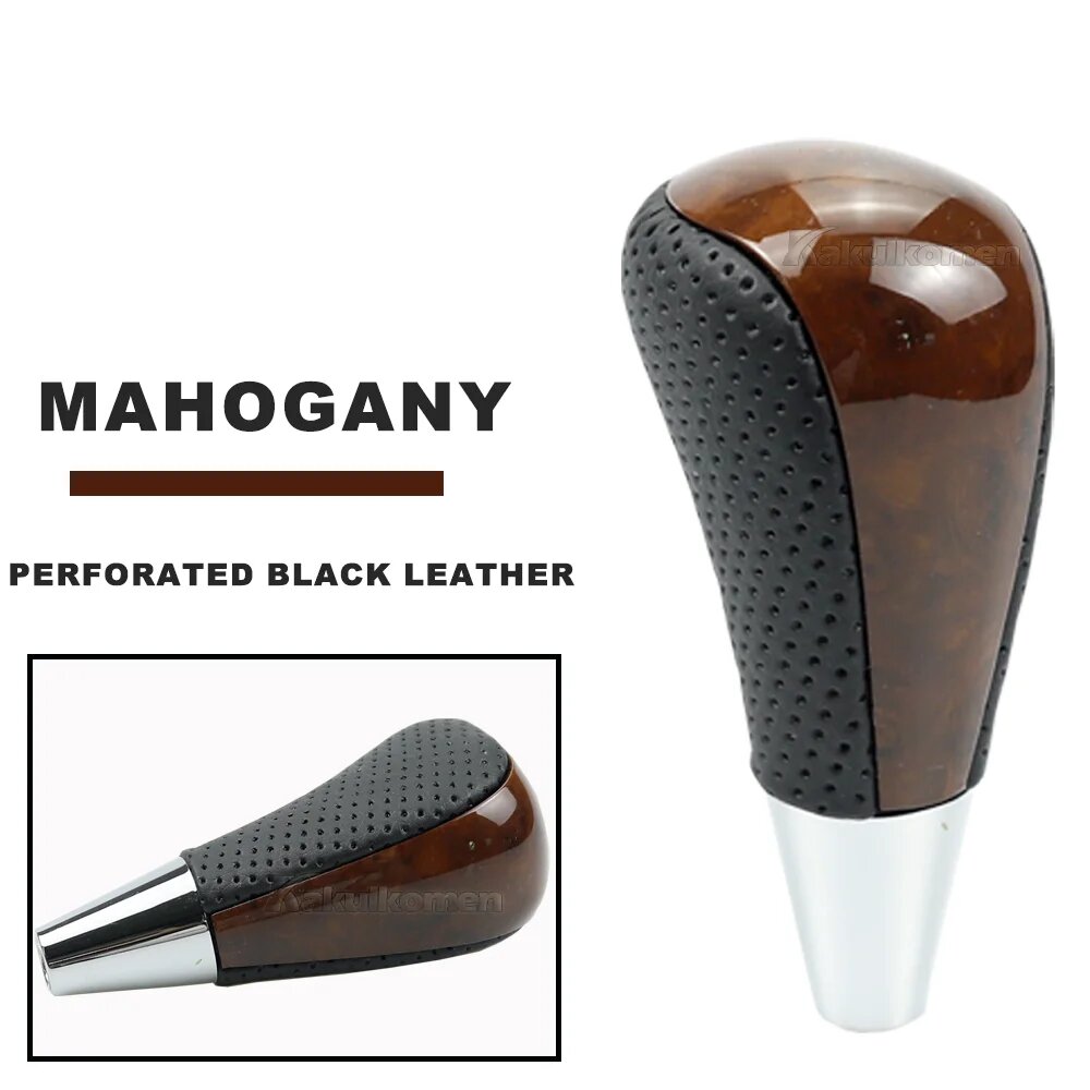 Ручка переключения передач AT, автомобильная ручка рычага переключения передач, Mahogany Hole