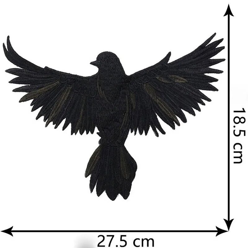 HYZELY вышитые патчи для одежды Black