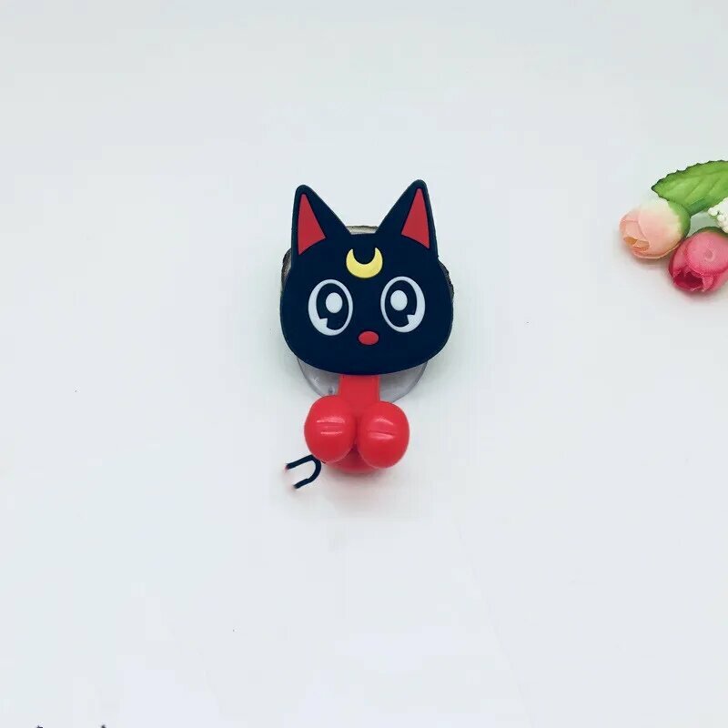 Антибактериальный держатель зубной щетки из силикона Черный, black cat