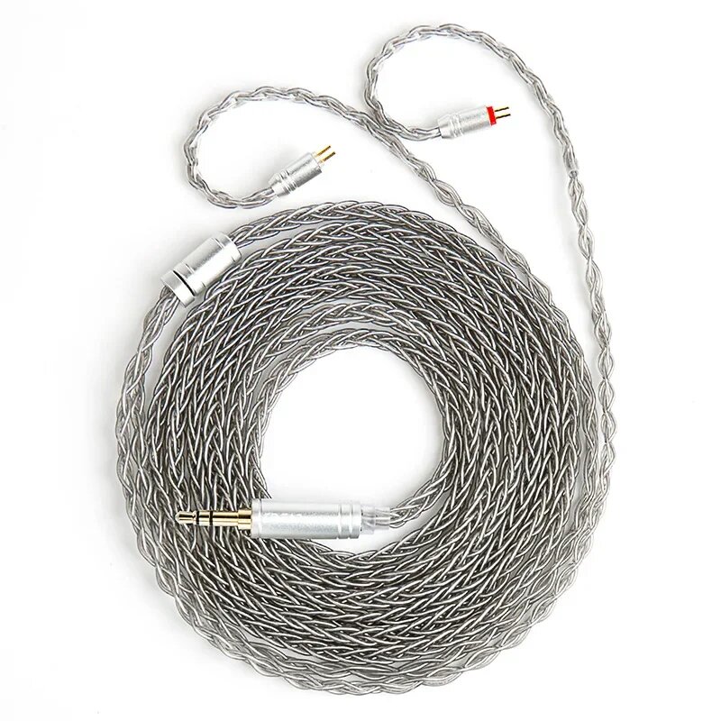 KBEAR ST12 Plus 8-ядерный серебряный кабель для наушников KZ EDX PRO