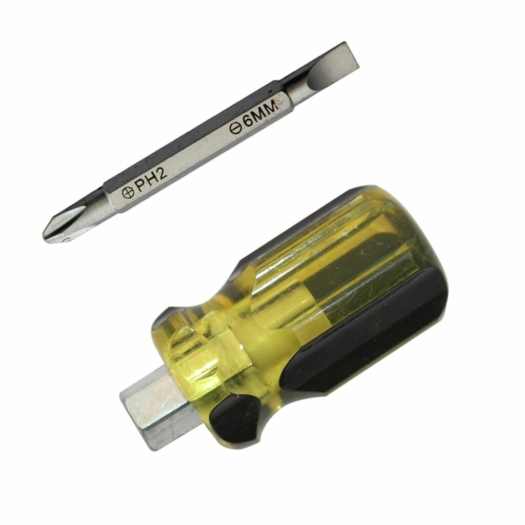 Набор отверток, Оптовая продажа двусторонних винтовых ключей с кристальной ручкой крестообразной и прямой формы, 1 штука