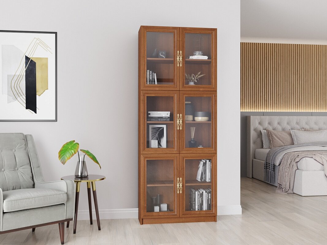 Книжный шкаф МебельЛэнд24 Карлос - 24 80x29x203