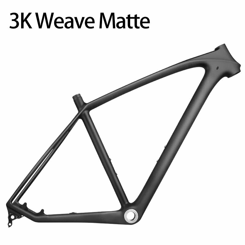BXT T1000 карбоновая рама для MTB 29er Черный, 20.5inch, No Logo 3K Matte