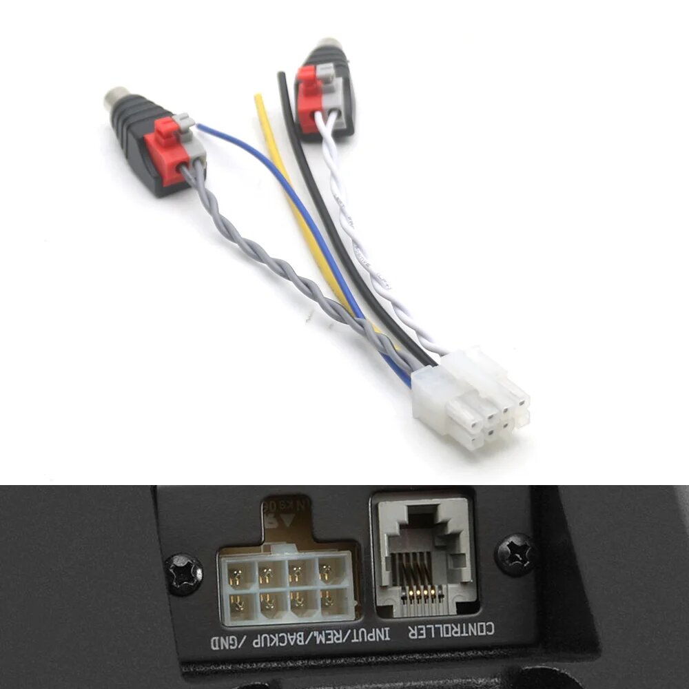 8/10-контактный разъем, автомобильный стереоусилитель, жгут мощности, адаптер RCA для сабвуфера для Pioneer TS-WX1210A TS-WX300TA TS-WX120A TS-WH500A 8 Pin Plug