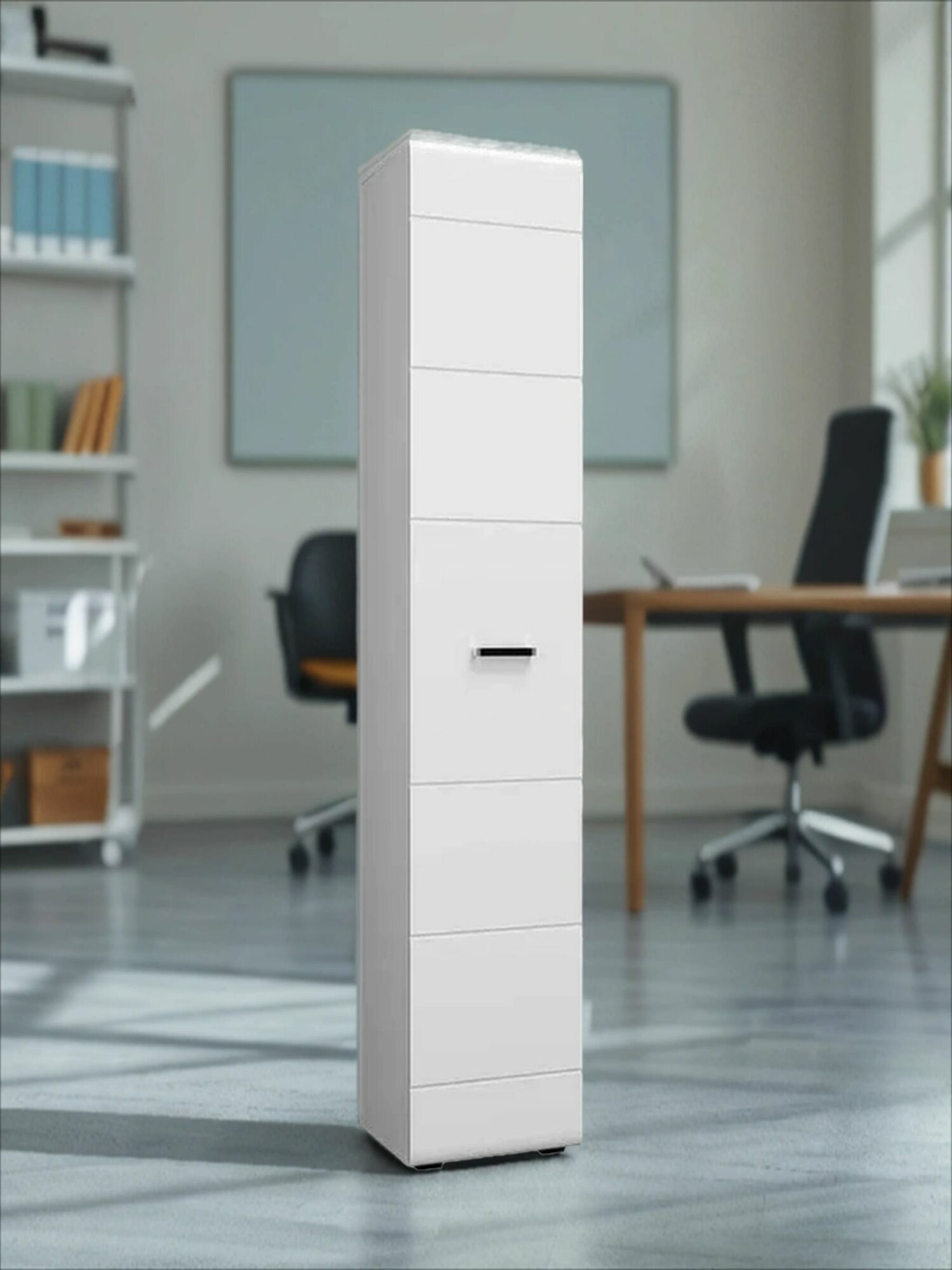 Пенал Нэнси New Белый глянец холодный