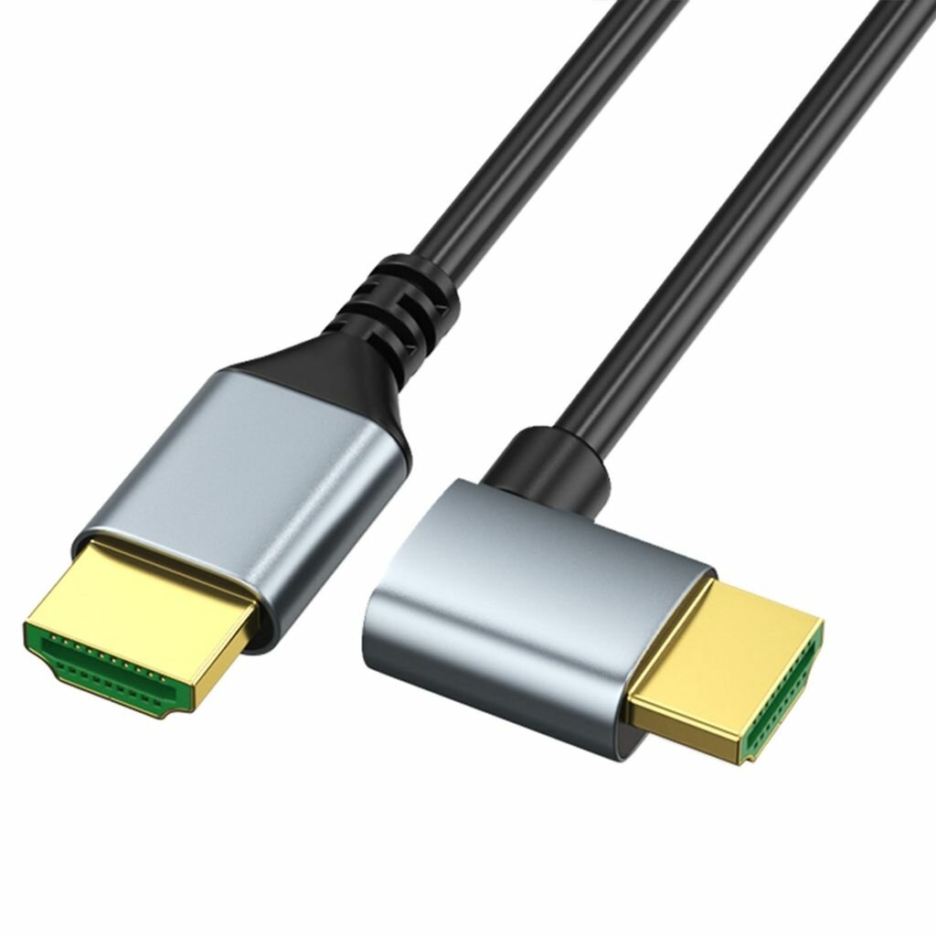 Видеокабель hdmi 8K-50 см-от прямой головки к левому изгибу