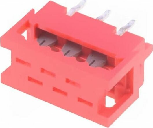 Разъем CONNFLY DS1015-02-06R6 Micro-MaTch Разъем PIN 6 IDC, THT плату, на шлейф, 1 шт