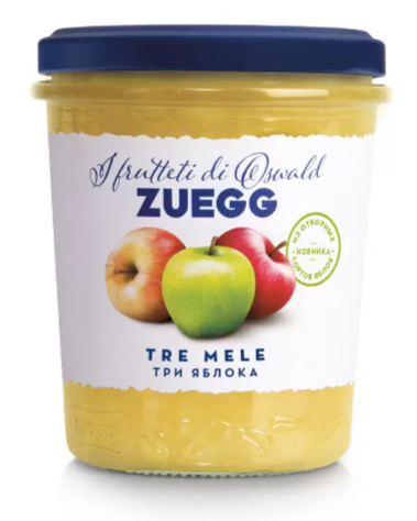 Конфитюр ZUEGG экстра Яблоко /стекло/ 320г