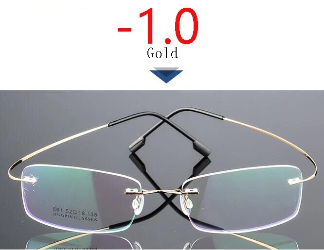 Безободковые очки Myopia 100, -1.0