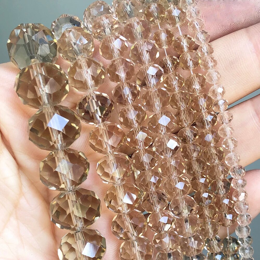 Хрустальные бусины-разделители Xilitata 4-12 мм 10mm, Light Champagne