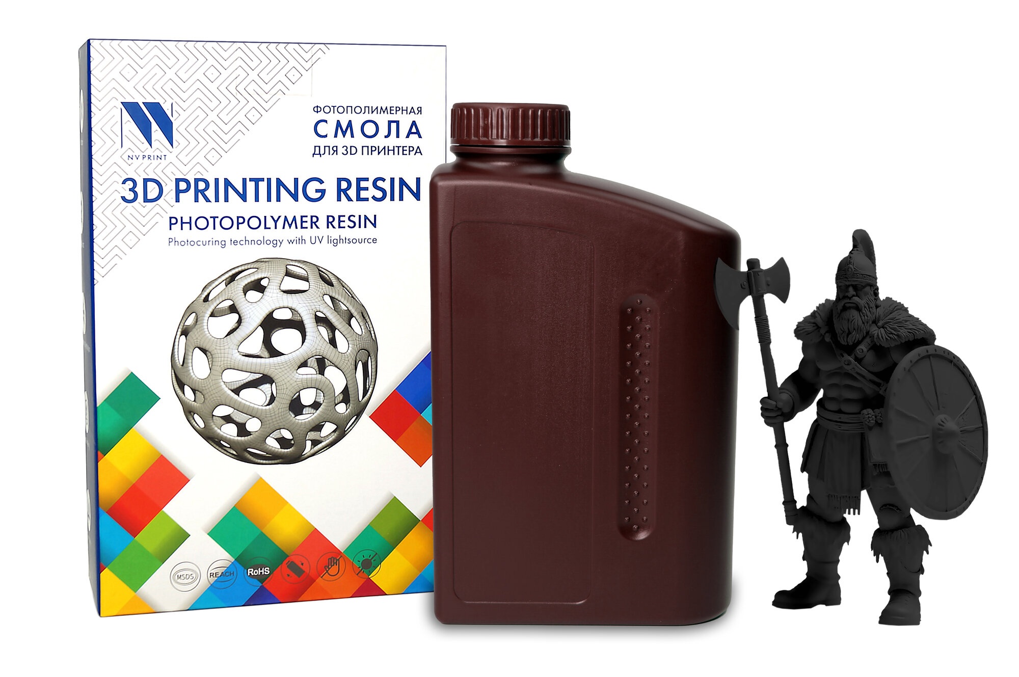 Фотополимерная смола NV PRINT Plant Based Resin Black для 3D печати