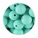 Силиконовые бусины cyan, 15mm, 50шт