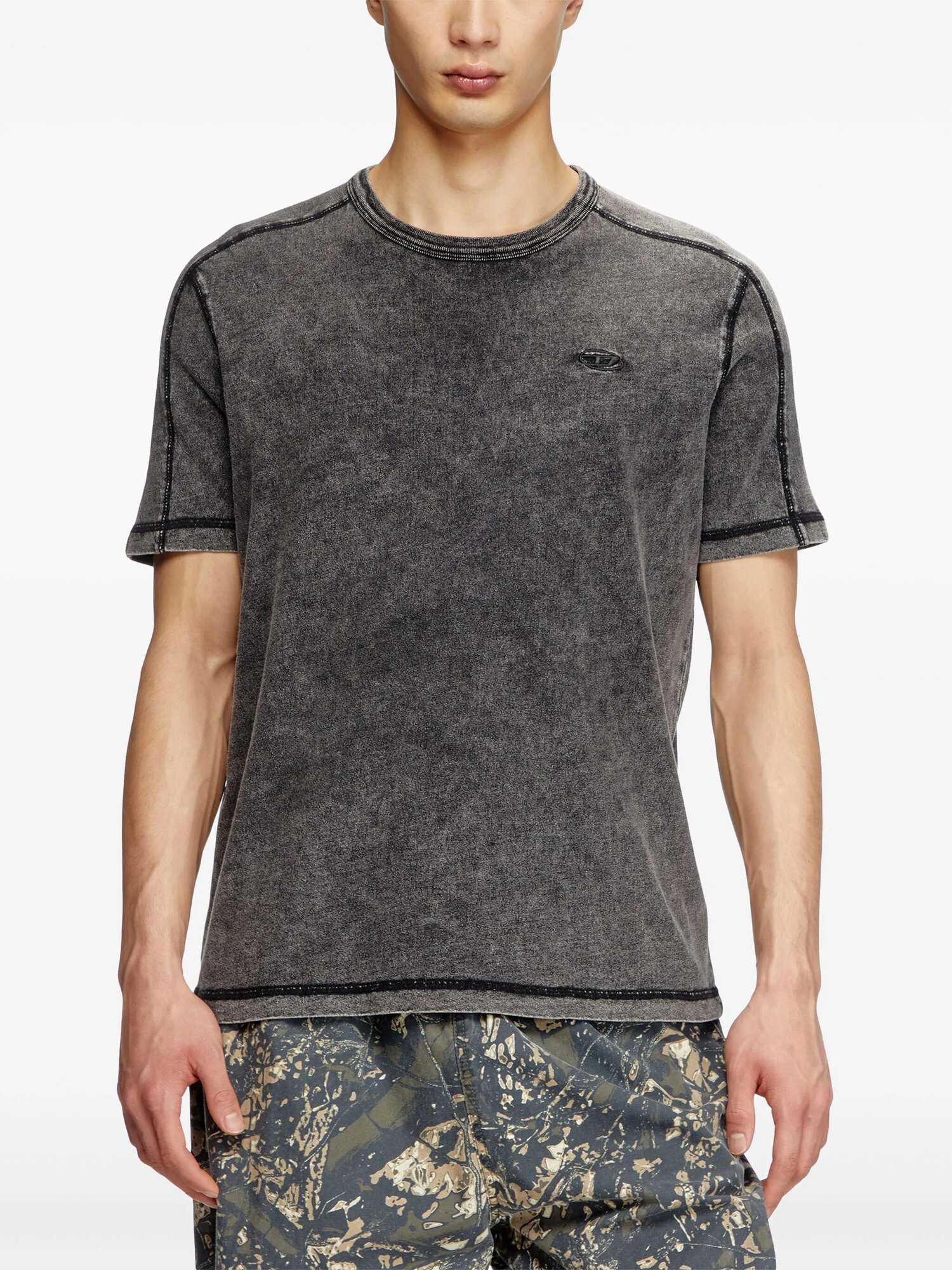 Футболка DIESEL T-Adjind, размер S, серый — фото 1