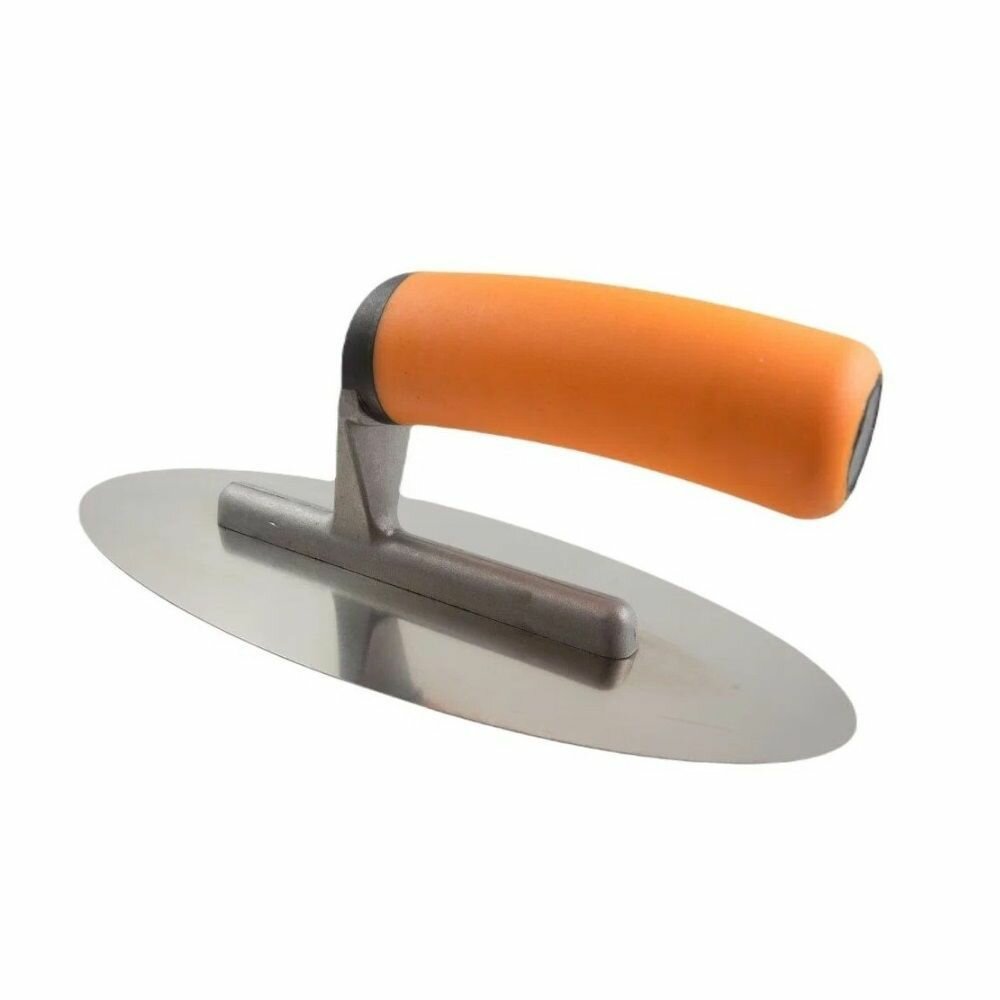 Кельма венецианская овальная с прорезиненной ручкой STMDecor D2140PO (24*10см)