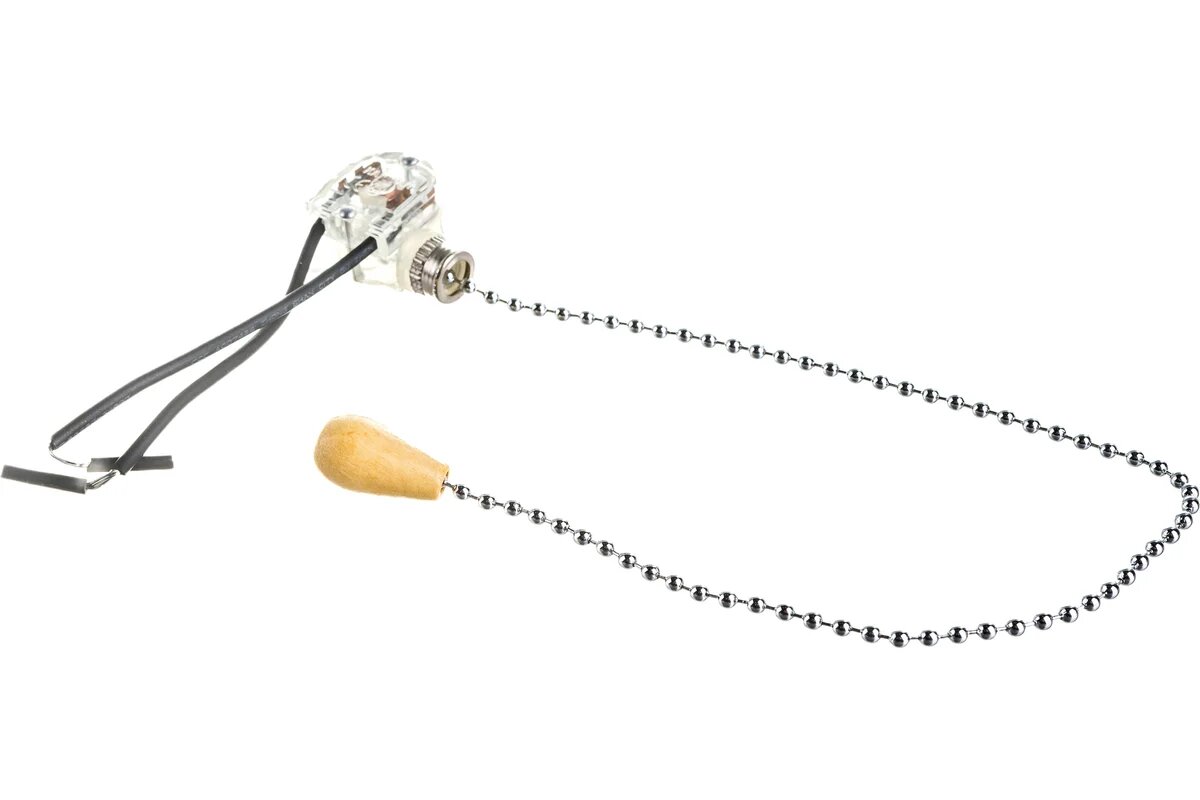 SVET Выключатель для бра с цепочкой длиной 30 см, цвет хром, модель SV0416-0002