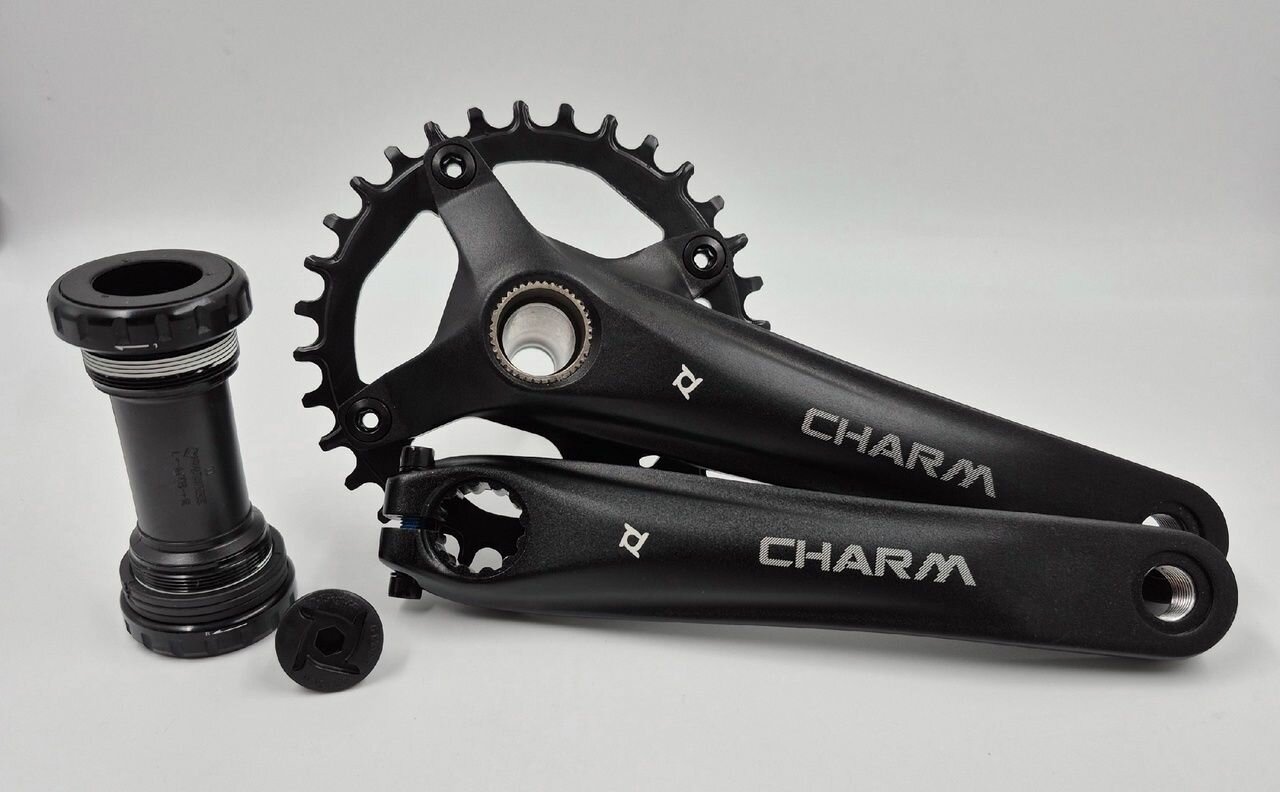 Комплект Шатунов/Система с кареткой PROWHEEL CHARM FD04S TT, Narrow Wide 32T (зуба), 175 мм