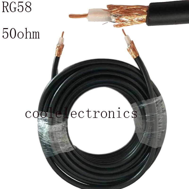 Коаксиальный кабель RG58 JINAYI 50 Ом 20m