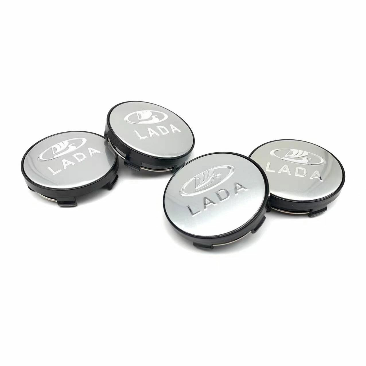 Колпачки заглушки на литые диски LADA 60/56/10 мм, 4 шт.