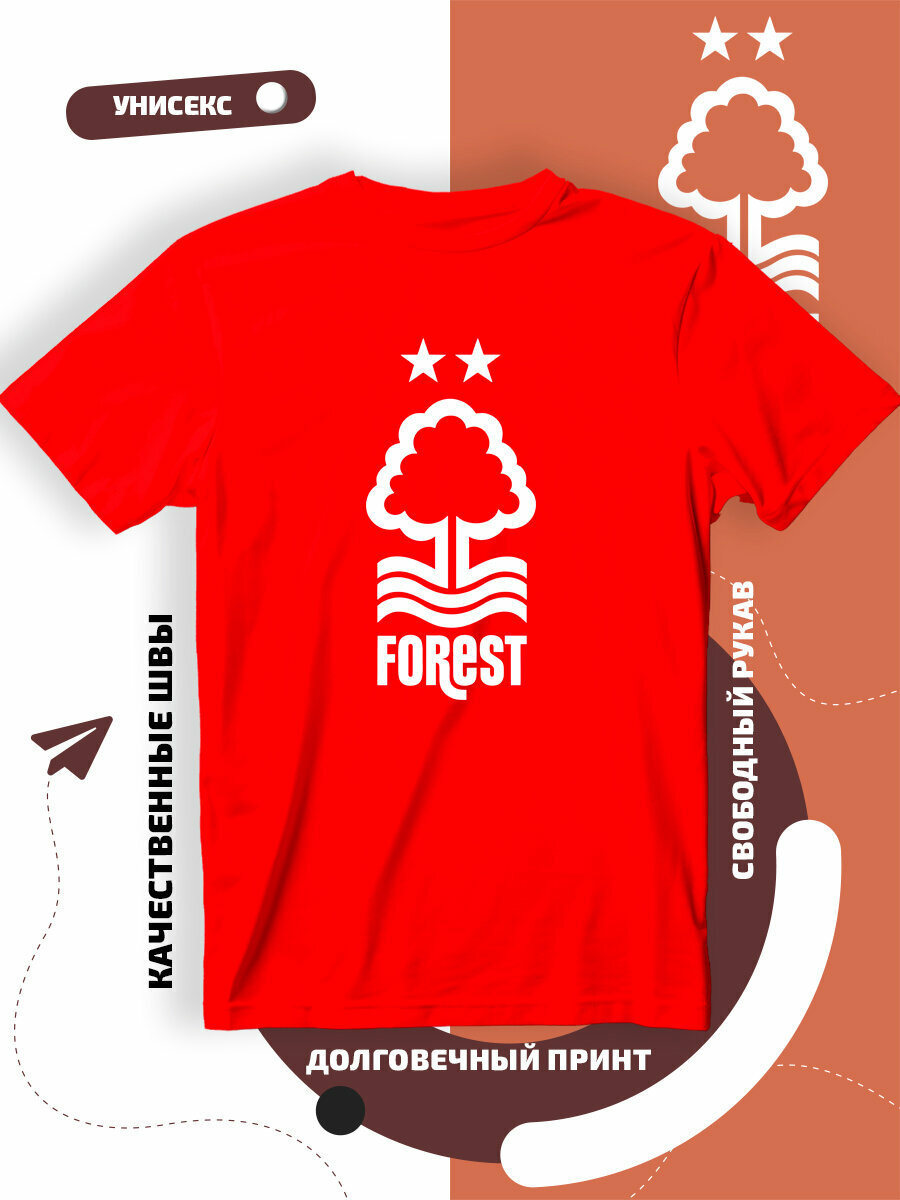 Футболка с принтом эмблема Форест