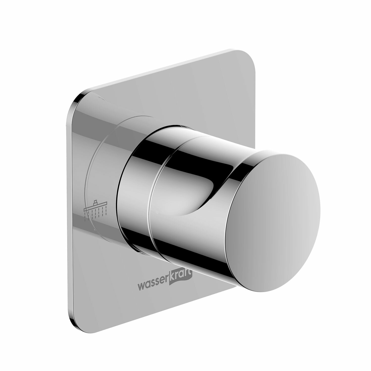 Переключатель на 2 выхода, латунь, хромированное покрытие, WasserKRAFT A268