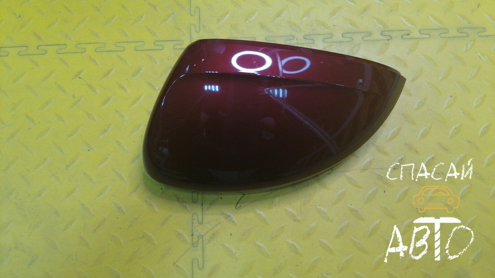 Зеркало левое VAG 5NA857537AA3Q, для Volkswagen Tiguan, сферическое, красное