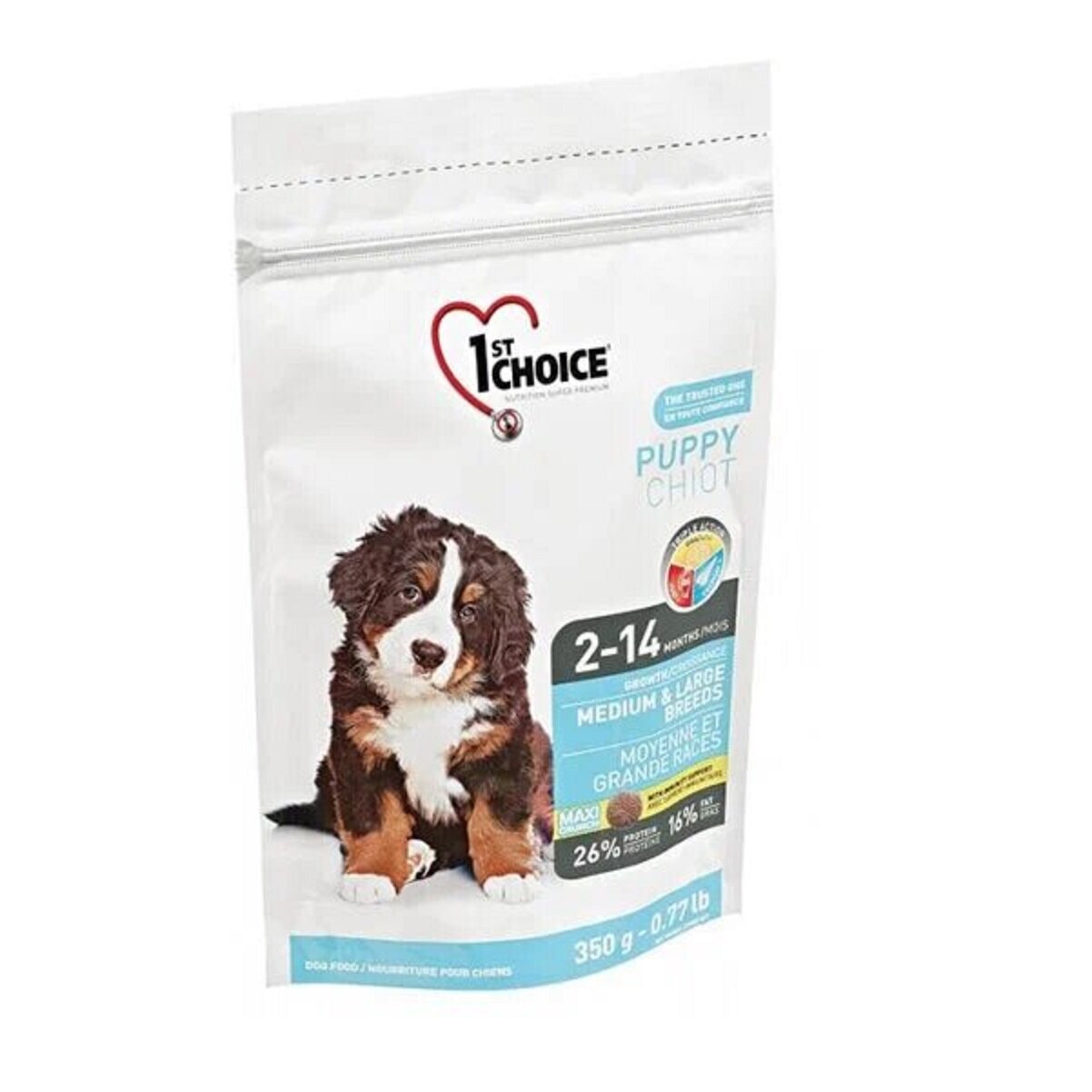 1ST CHOICE корм для щенков средних и крупных пород 350г, курица