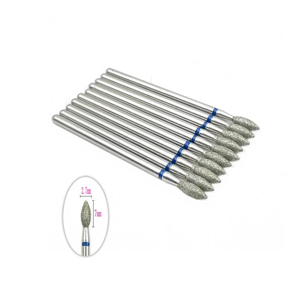 Наборы алмазных шлифовальных сверл Xceldent 10 шт. 2,35 мм 07-MS27