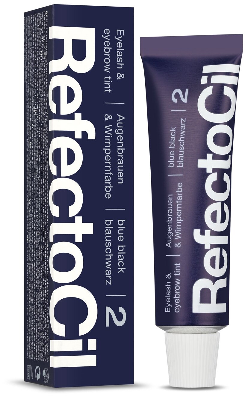 Краска RefectoCil для ресниц и бровей, 2, blue black, 15 мл,